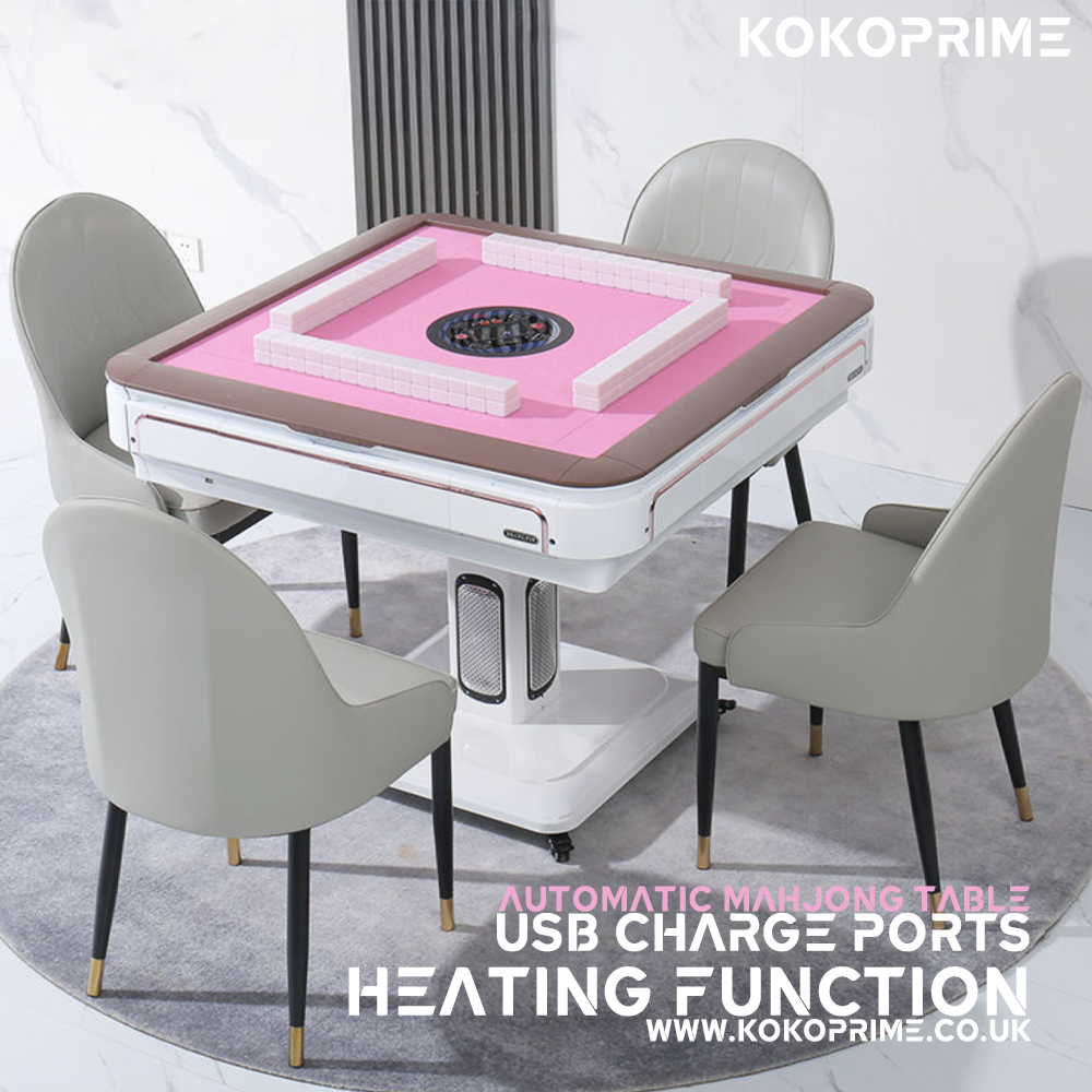 KOKOPRIME Deluxe Automatic Mahjong Table – Model 44mm | 144 Tiles, USB ...
